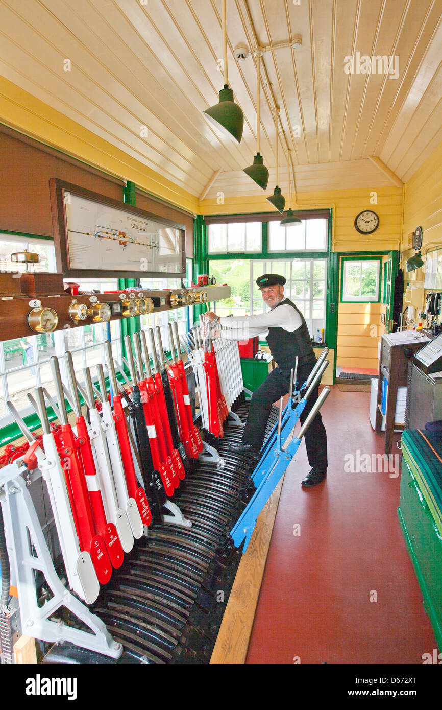 Signalman signal box hi-res stock photography and images - Alamy
