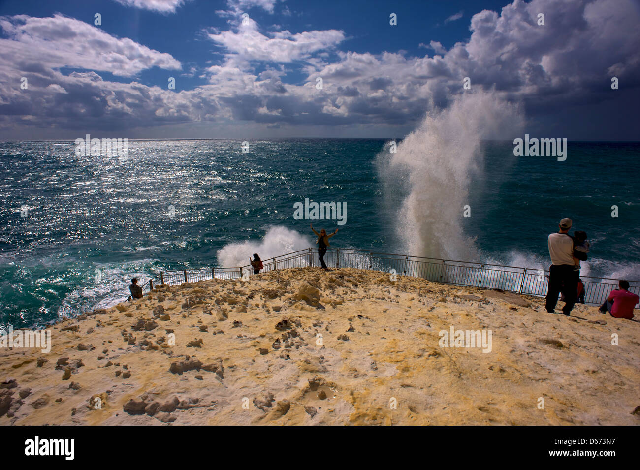 Ras-an-Nakura, famous Grottos, a geologic formation on the border ...