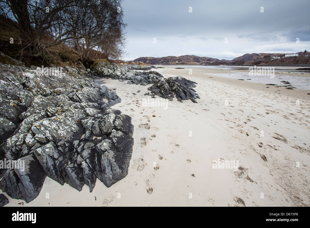Beautiful beach at morar bay; the sands of morar Stock Photo - Alamy