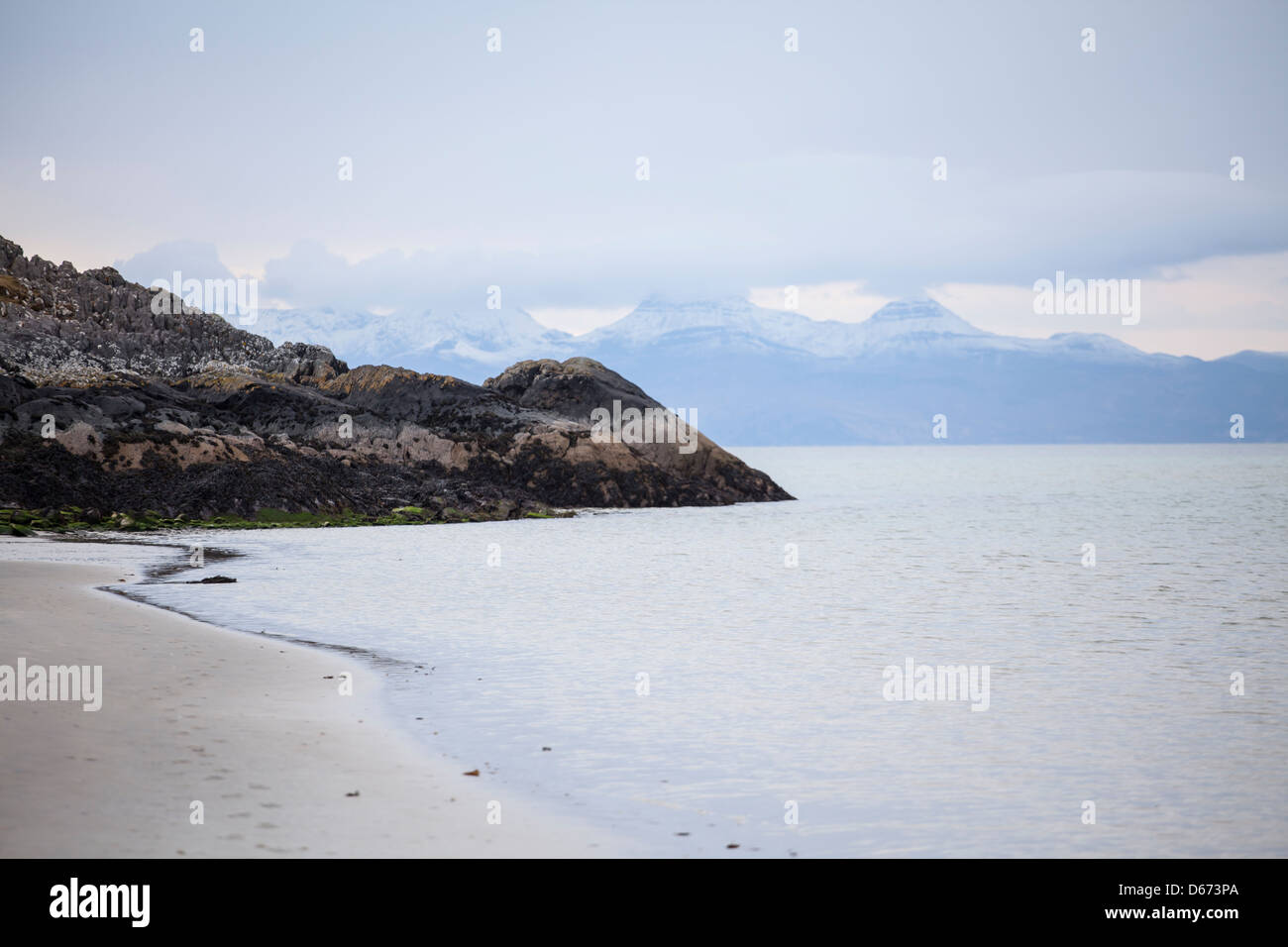 Beautiful beach at morar bay; the sands of morar Stock Photo - Alamy
