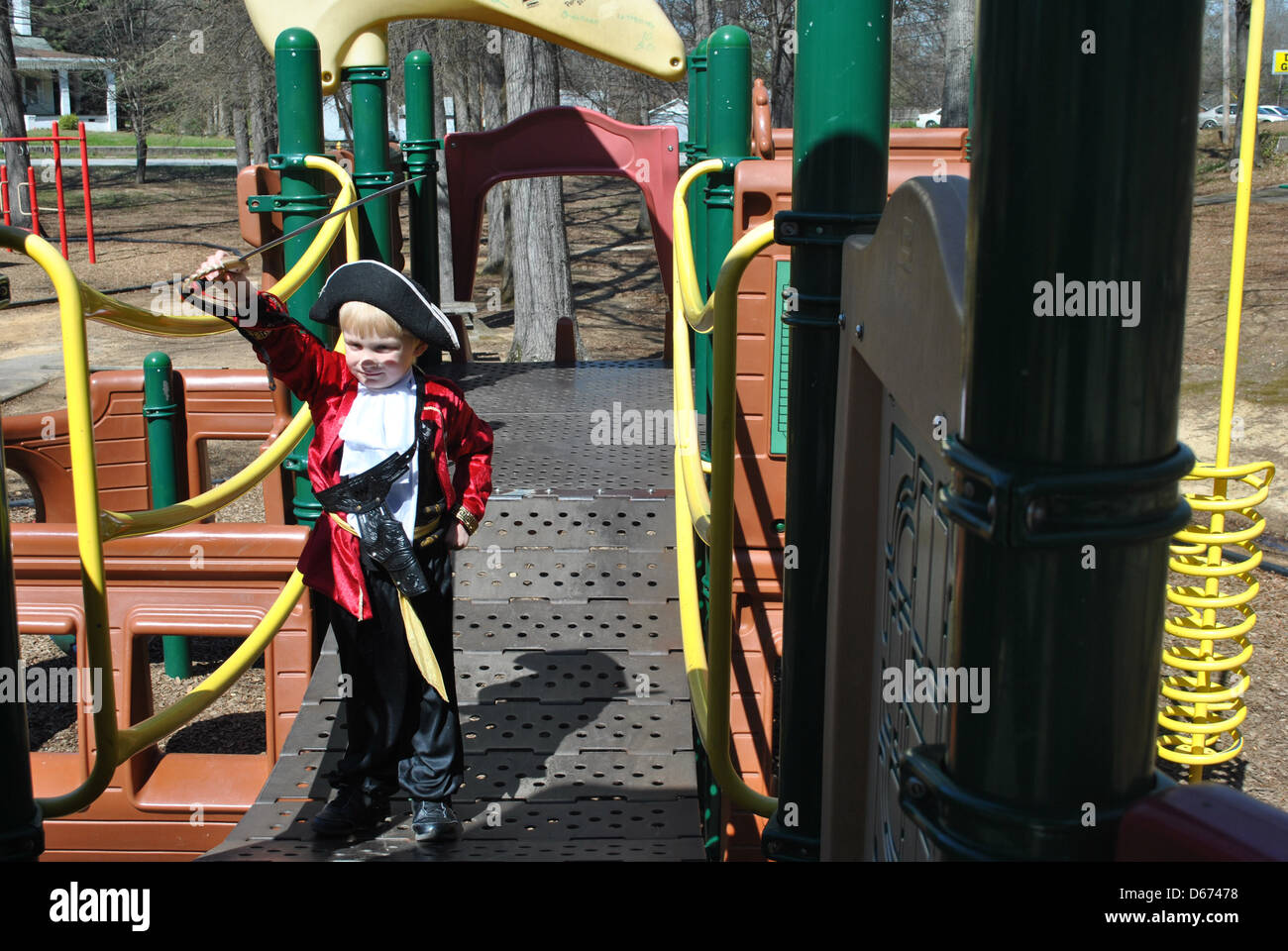 child pirate ready for action Stock Photo - Alamy