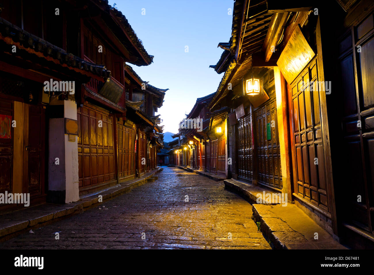 Lijiang old town at morning, China Stock Photo - Alamy