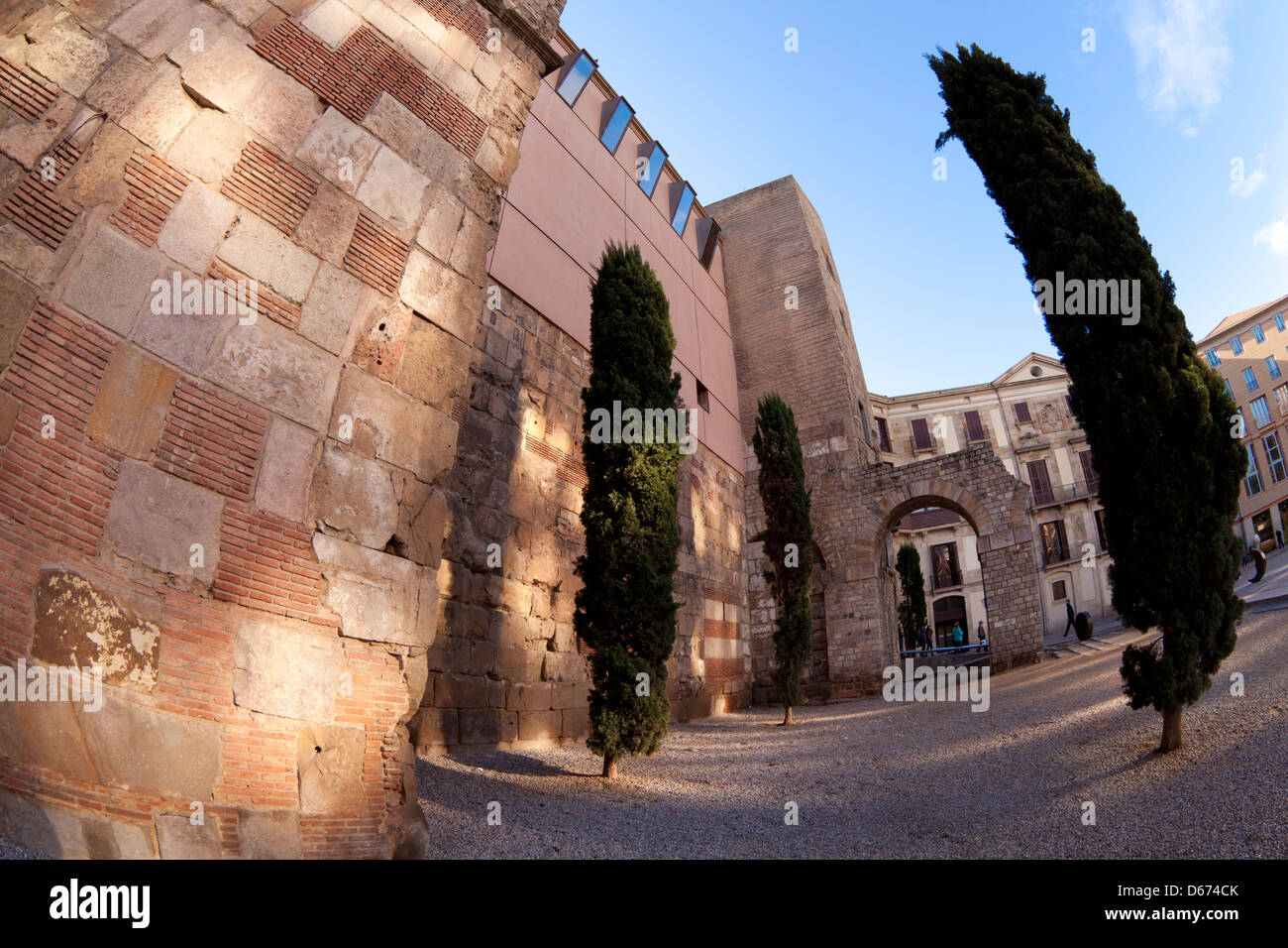 City walls of Barcelona, Spain Stock Photo - Alamy
