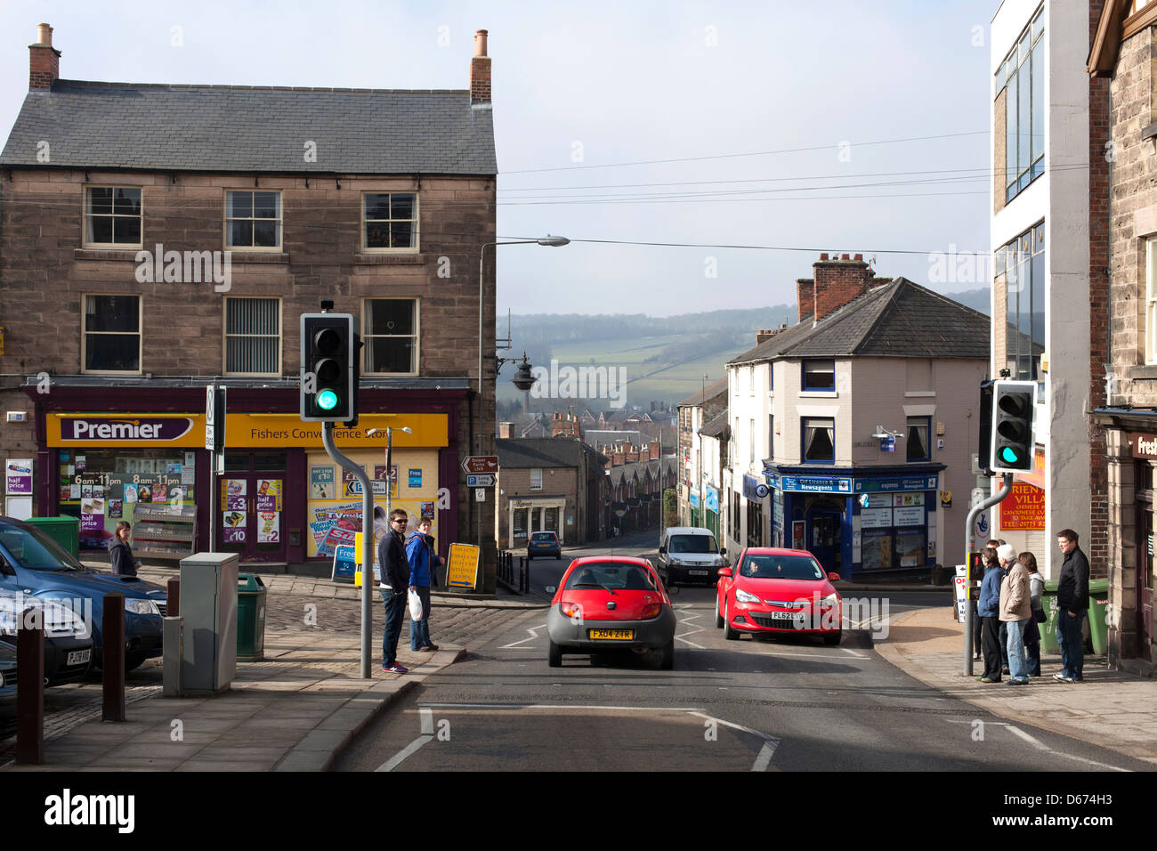 The Market Place, Belper, Derbyshire, England, U.K Stock Photo - Alamy
