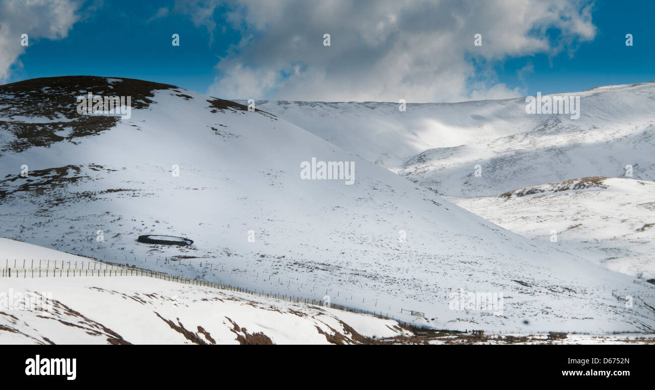 The Bowmont Valley in the Cheviot Hills, 4th April 2013 Stock Photo - Alamy