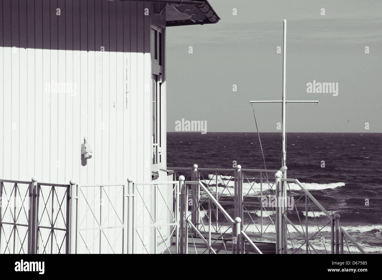 Small house by the sea Stock Photo - Alamy