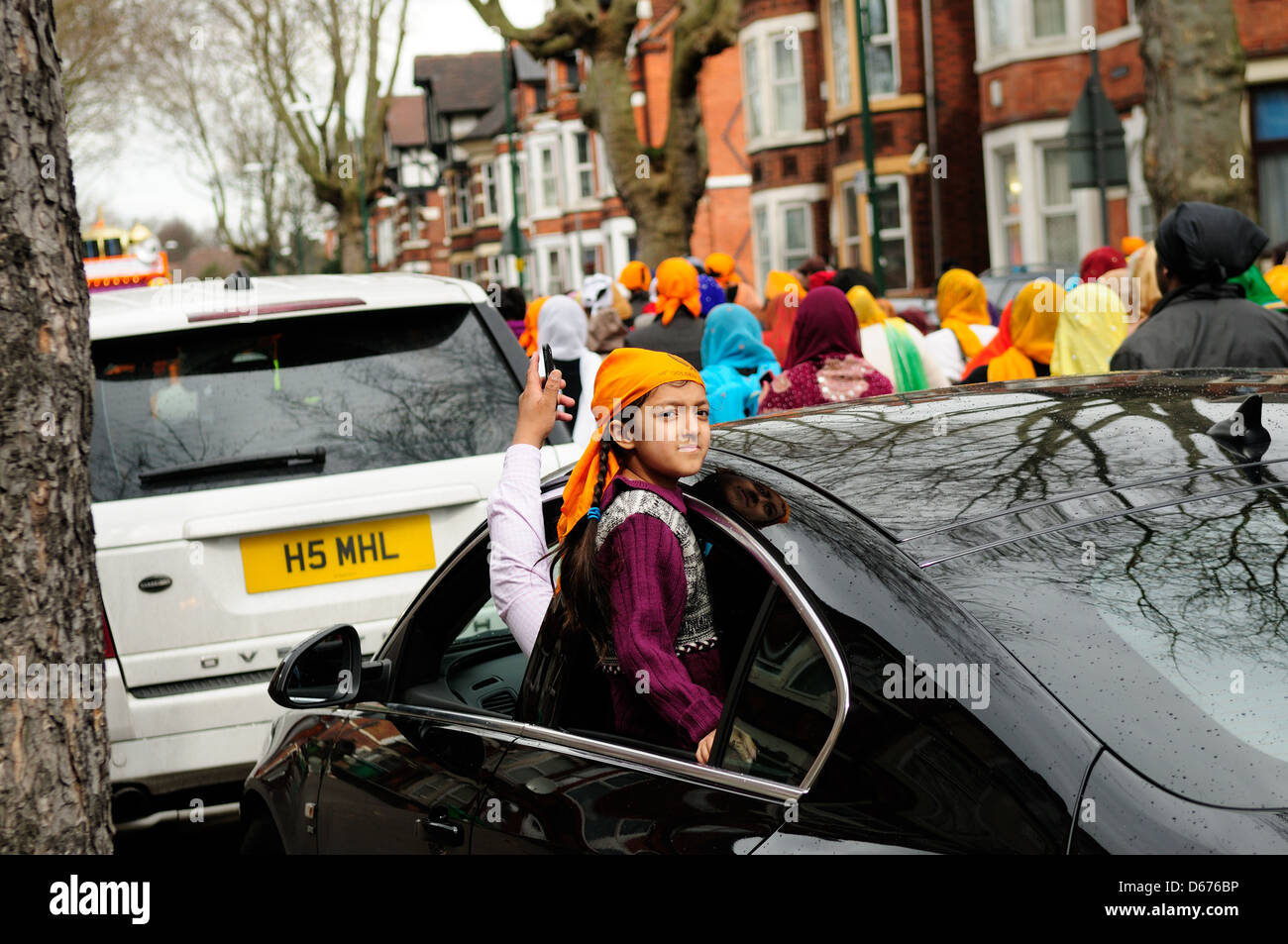 Nagar Kirtan ,Sikhs Vaisakhi Festival.Nottingham 2013 Stock Photo - Alamy