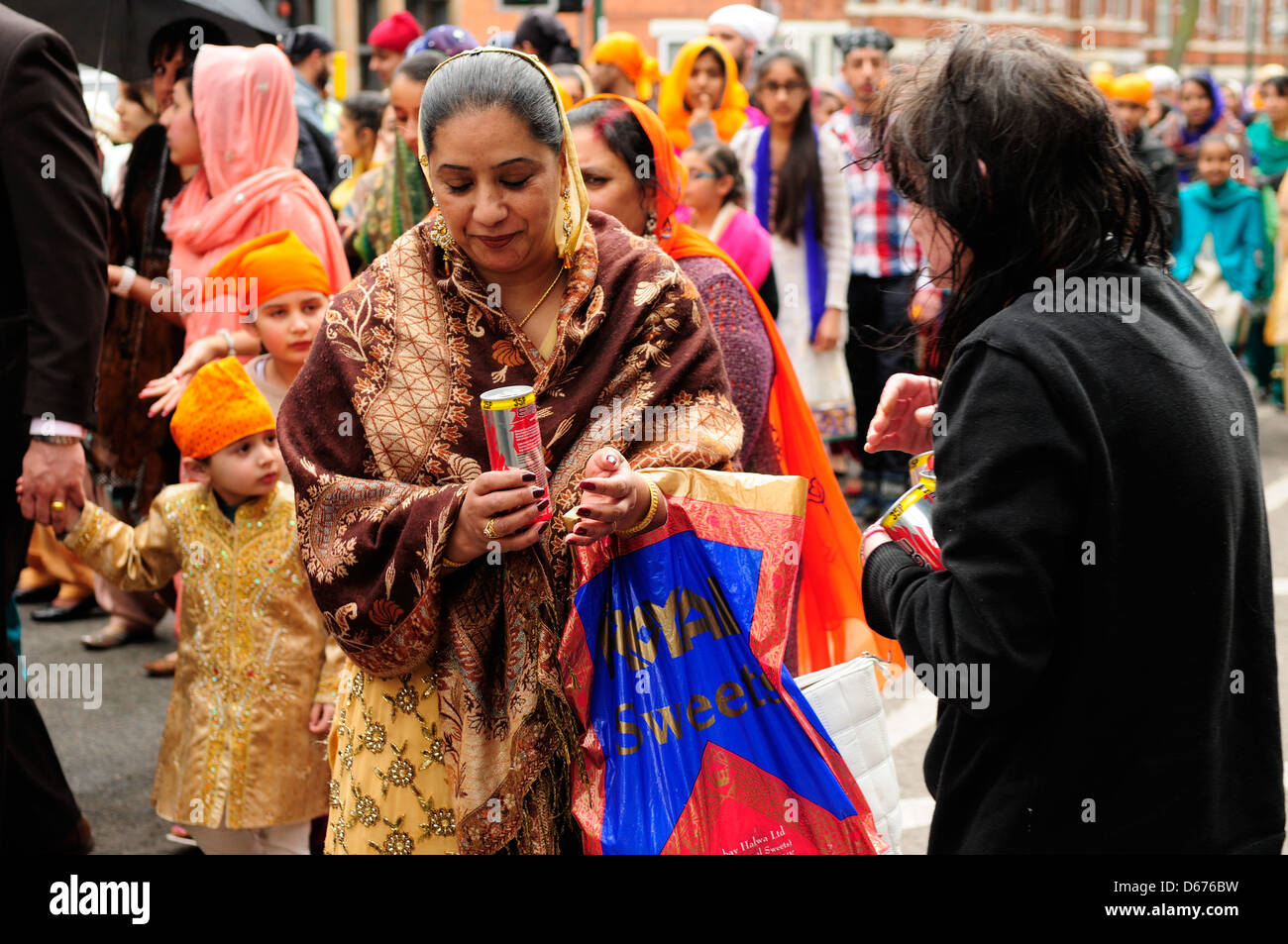 Nagar Kirtan ,Sikhs Vaisakhi Festival.Nottingham 2013 Stock Photo - Alamy
