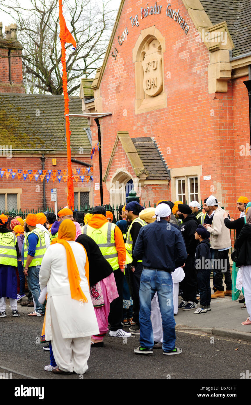Nagar Kirtan ,Sikhs Vaisakhi Festival.Nottingham 2013 Stock Photo - Alamy