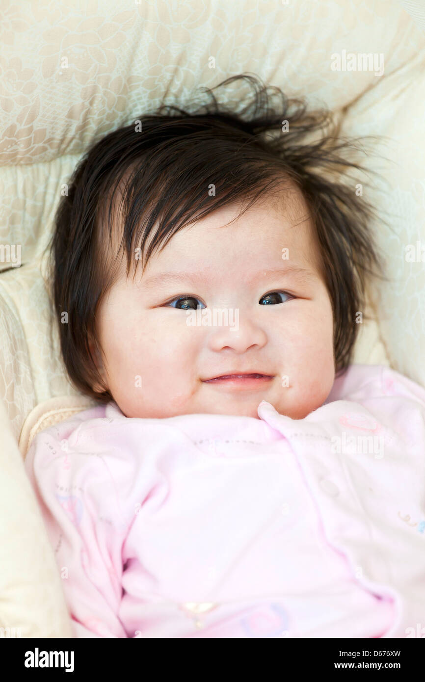 Asian young baby girl Stock Photo - Alamy
