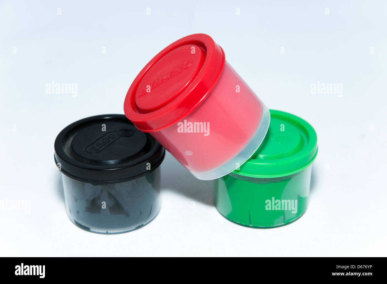 paint buckets of different colors Stock Photo - Alamy