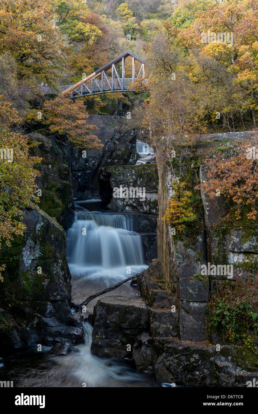 Bracklinn Falls in Autumn, Callander, Scotland Stock Photo - Alamy