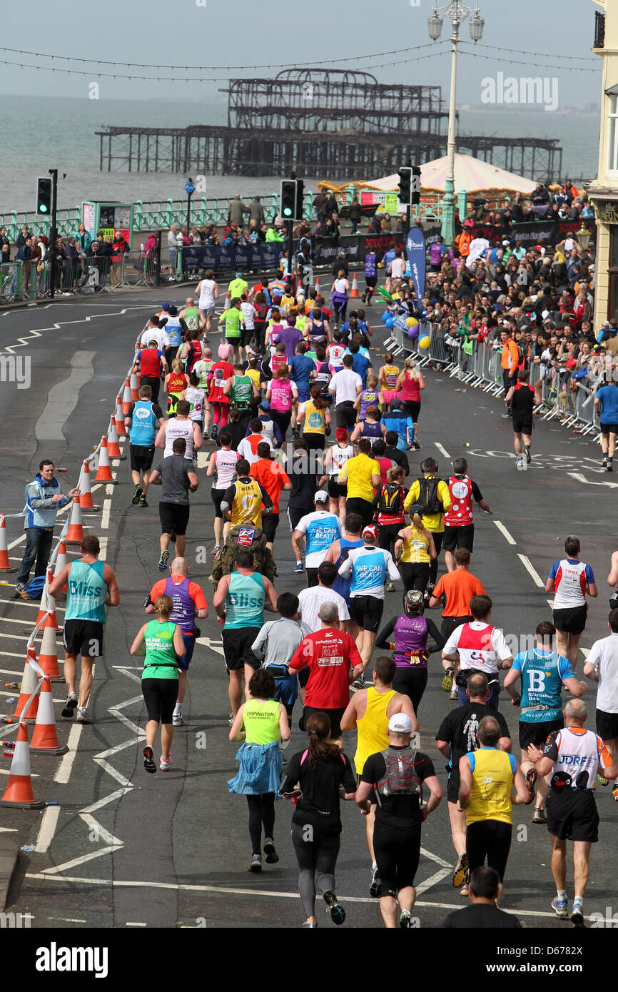 Brighton, UK. 14th April, 2013. The Brighton Marathon 2013. Pictured is ...