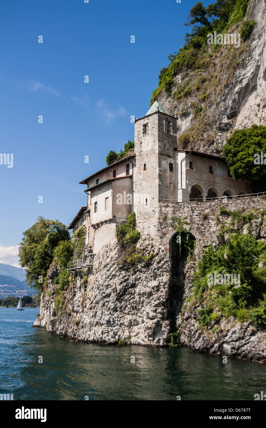 The Santa Caterina Monastery, Lake Maggiore, Leggiuno, Italy Stock ...