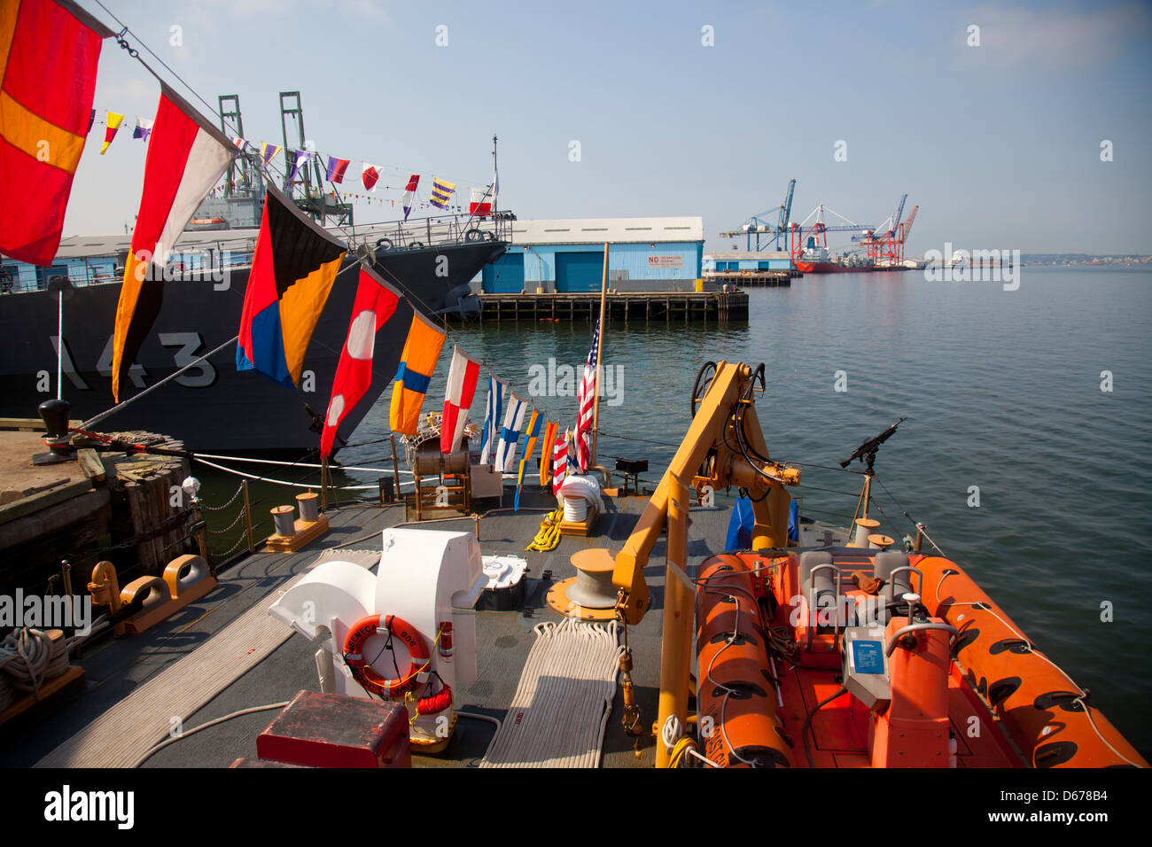 Fleet week ship in Brooklyn NY Stock Photo - Alamy