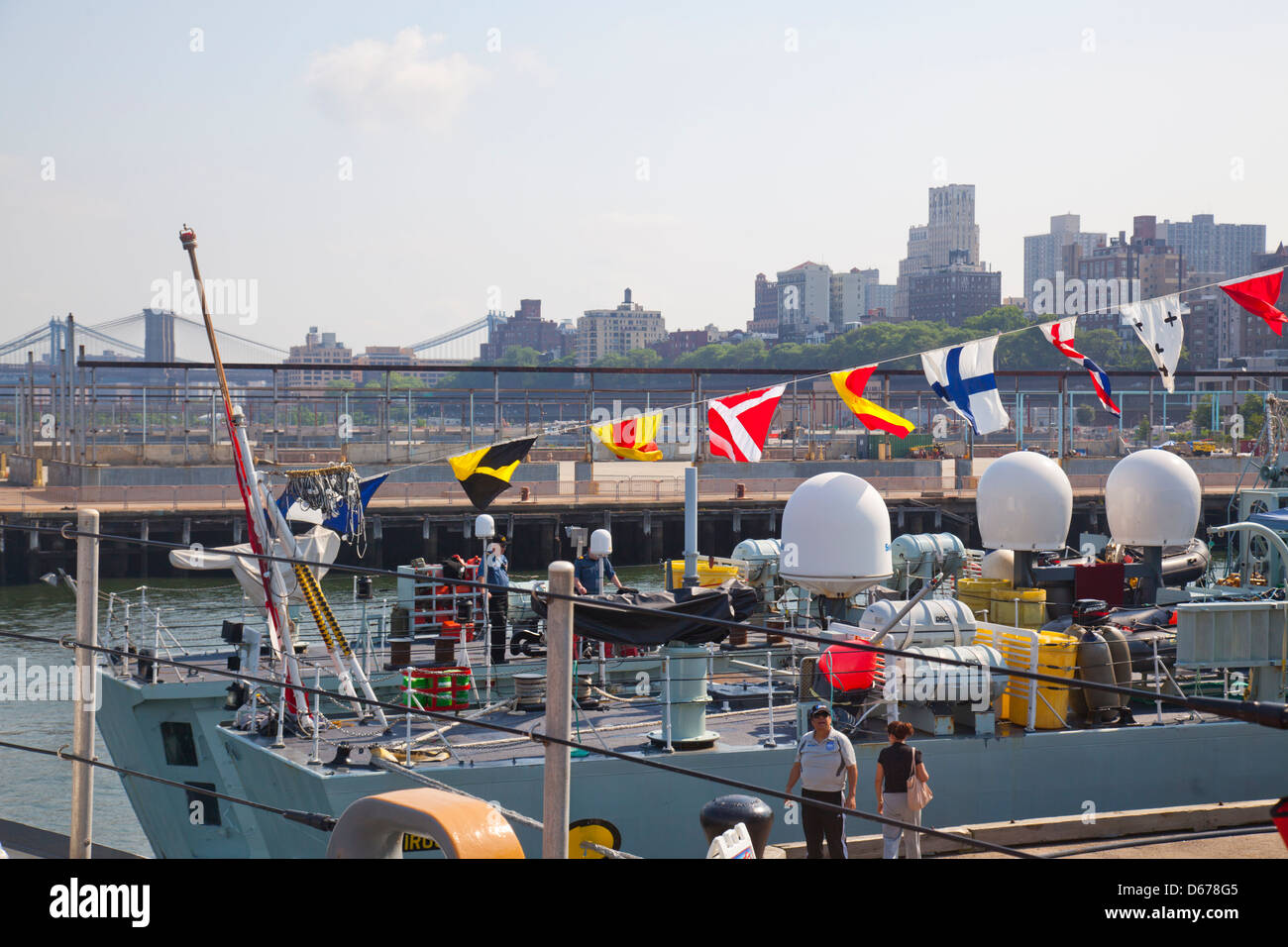Fleet week ship in Brooklyn NY Stock Photo - Alamy
