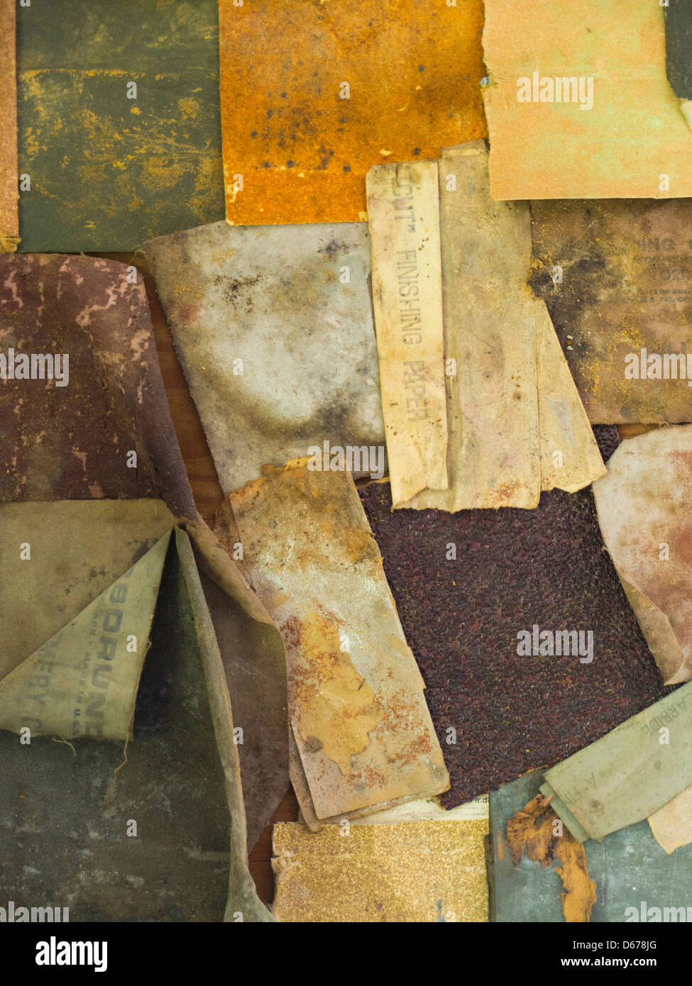 old sand paper on a wall Stock Photo - Alamy