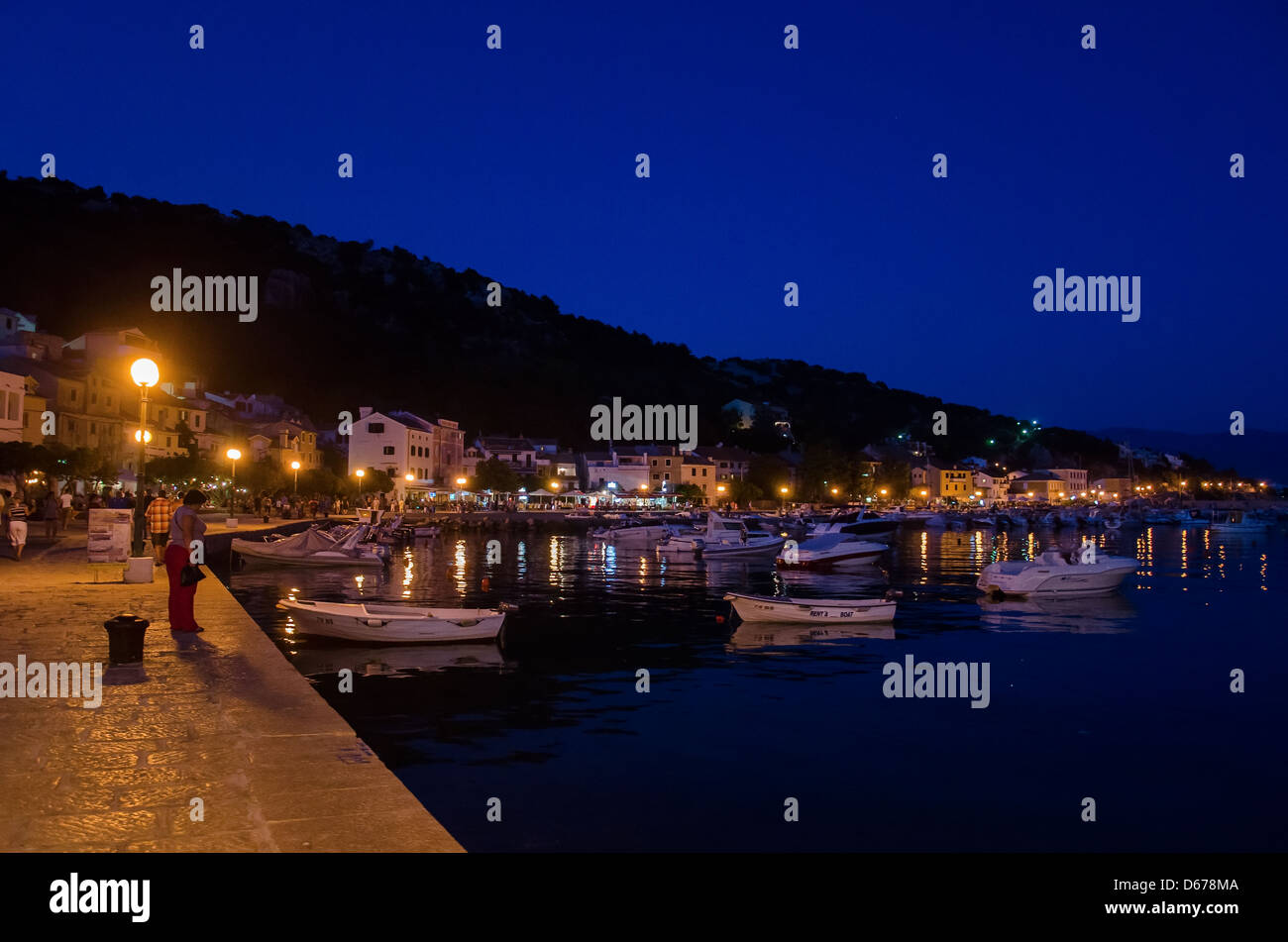 Moonlight water dock hi-res stock photography and images - Alamy