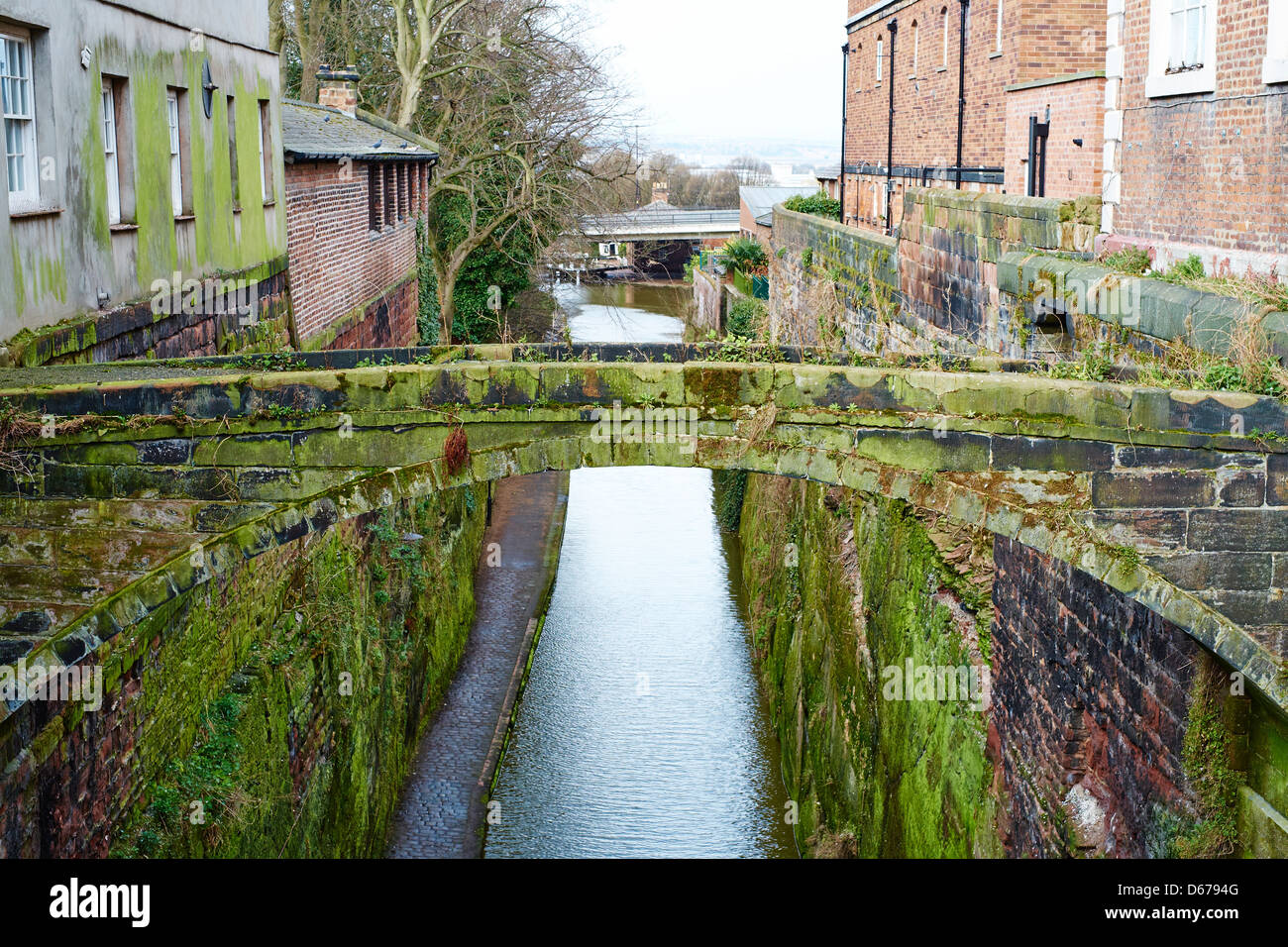 Bridge of Sighs over the canal cutting Northgate Street Chester ...