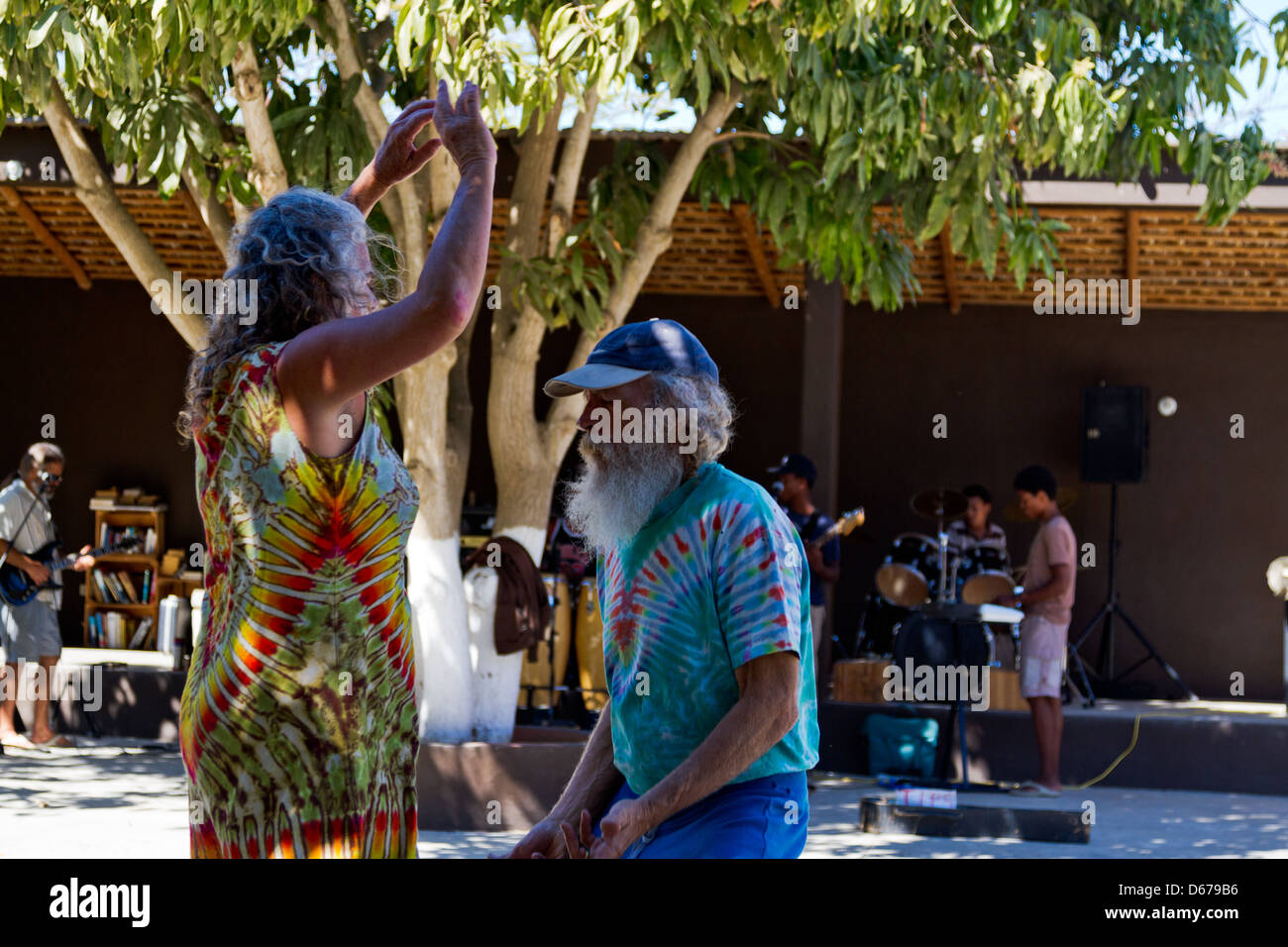 Funny woman dancing older hi-res stock photography and images - Alamy