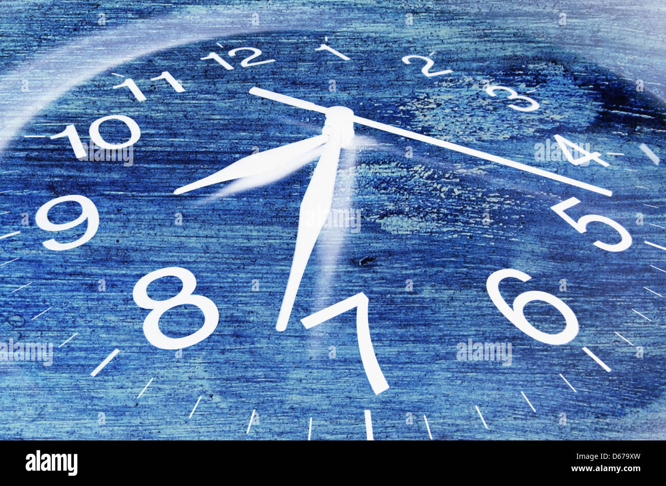 Clock with Wooden Texture Stock Photo - Alamy