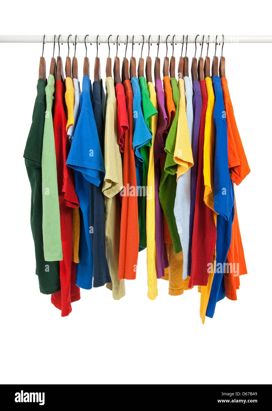Variety casual shirts on Cut Out Stock Images & Pictures - Alamy