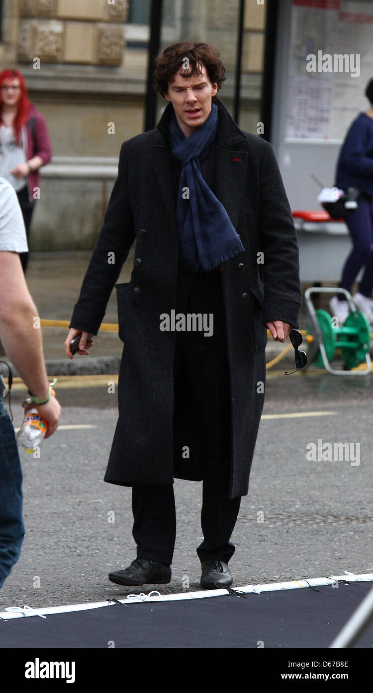 London, UK, 14th April, 2013: Benedict Cumberbatch filming scenes for ...