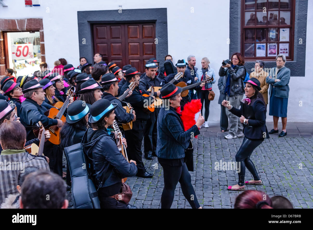La Palma, Canary Islands - Santa Cruz, Carnaval de Los Indianos, street ...