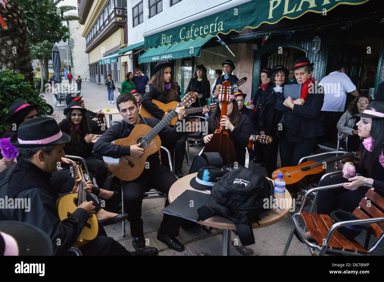 La Palma, Canary Islands - fiesta of Los Indianos, a local folk group ...