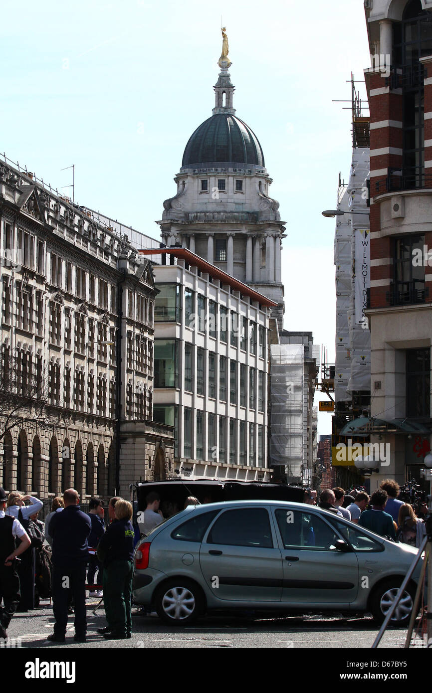 London, UK, 14th April, 2013: Scenes for "Sherlock" the BBC tv series ...