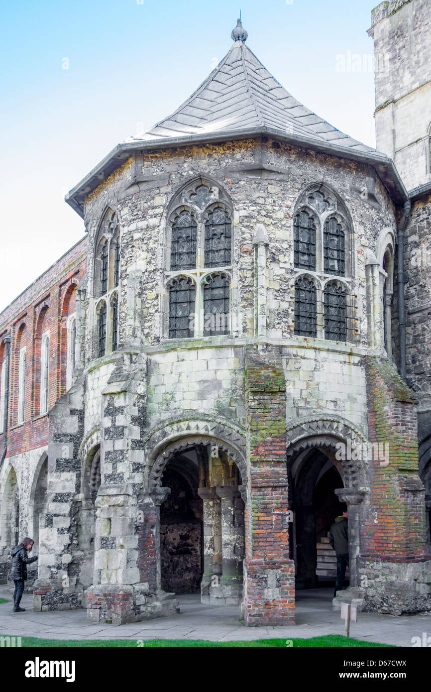 The Medieval Water Tower Canterbury Cathedral Kent Stock Photo - Alamy