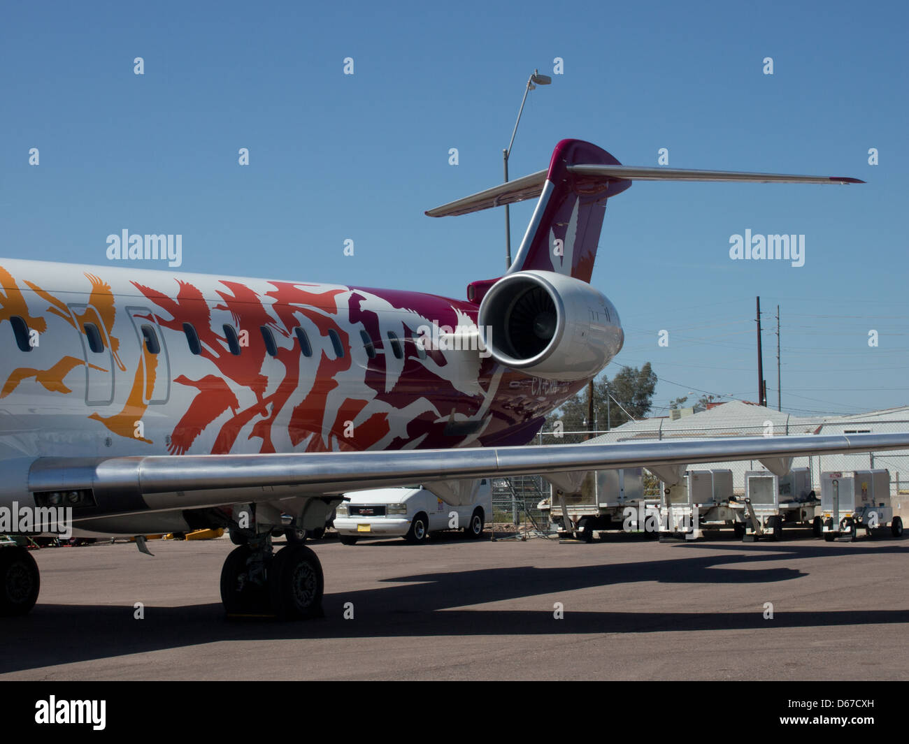Back half of airplane Stock Photo - Alamy