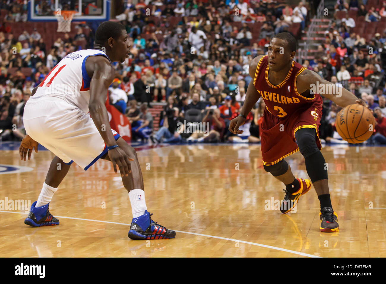April 14, 2013: Cleveland Cavaliers shooting guard Dion Waiters (3) in ...