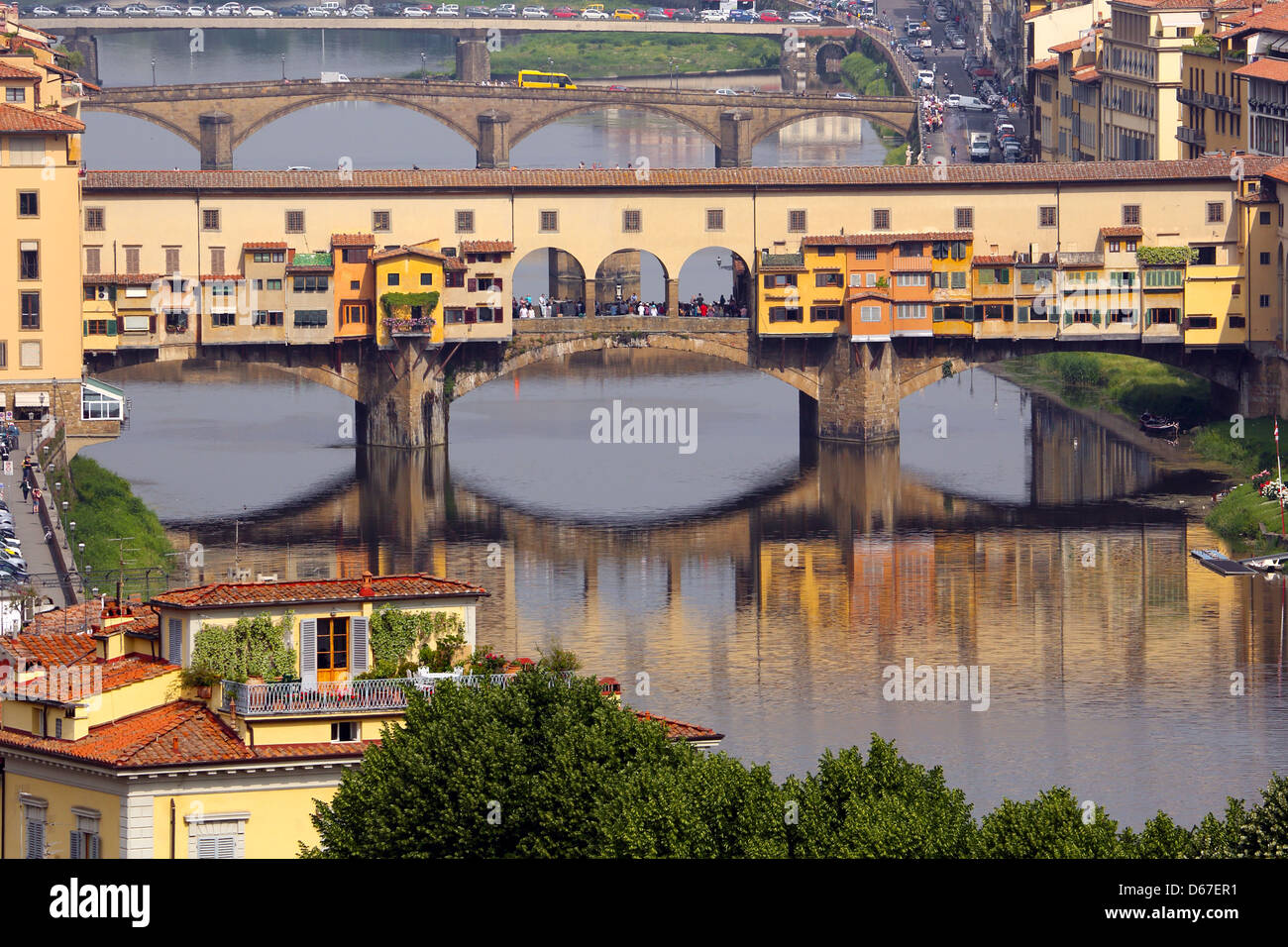 The Ponte Vecchio bridge in Florence Italy Stock Photo - Alamy
