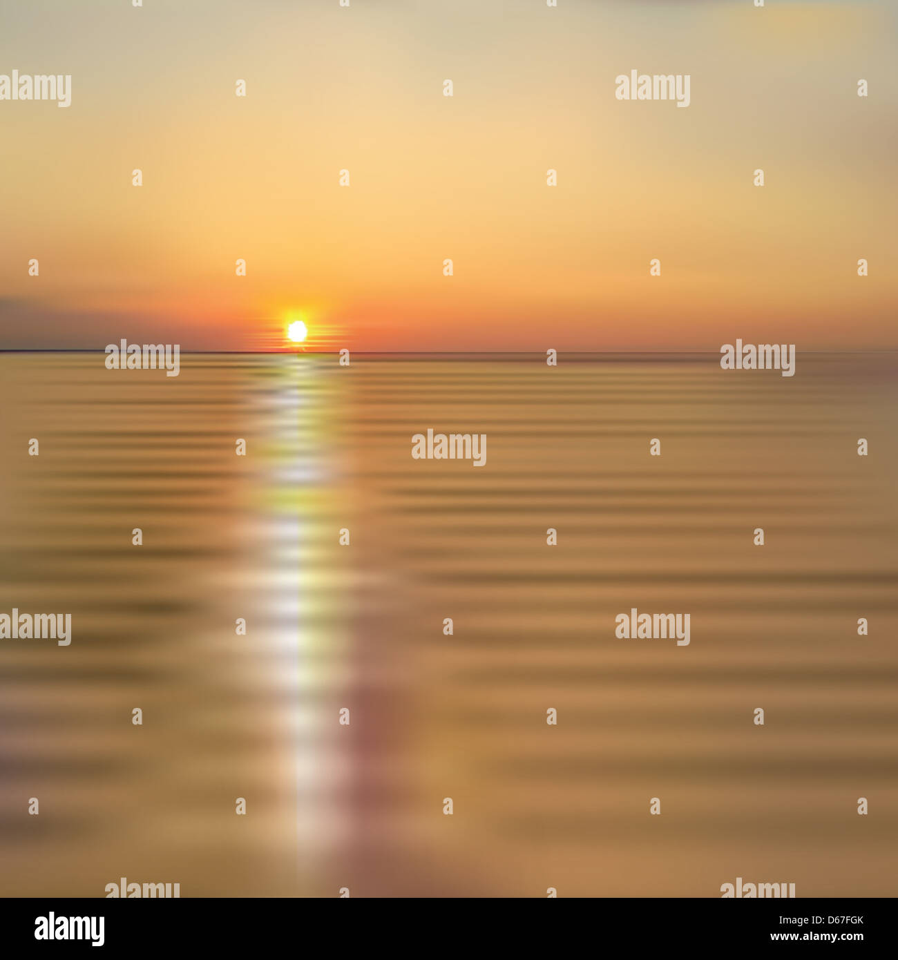 abstract spring orange background with sea sunset Stock Photo - Alamy