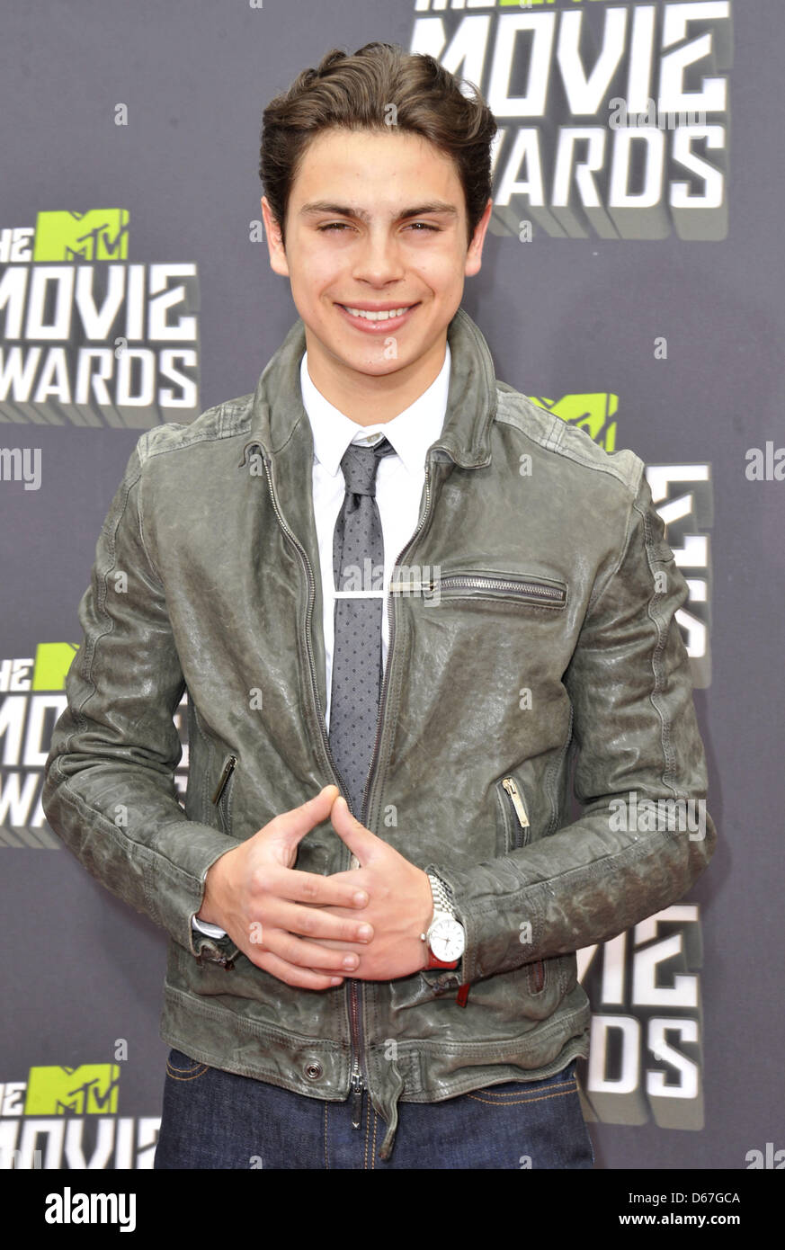 Los Angeles, California, U.S. April 14, 2013. Jake T. Austin attending ...