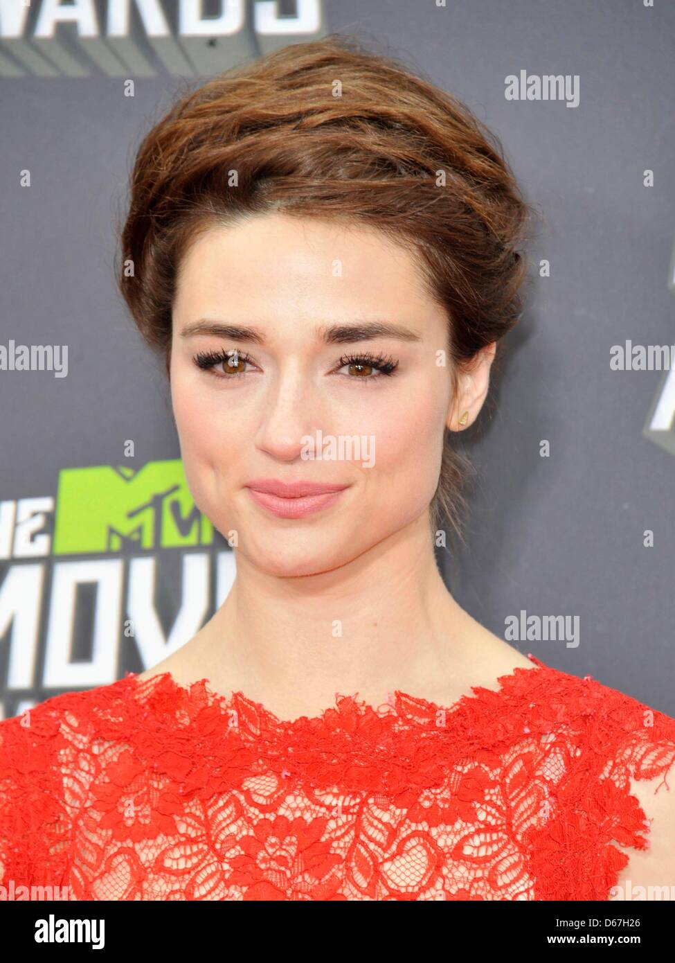 Crystal Reed at arrivals for MTV Movie Awards - ARRIVALS, Sony Studios ...