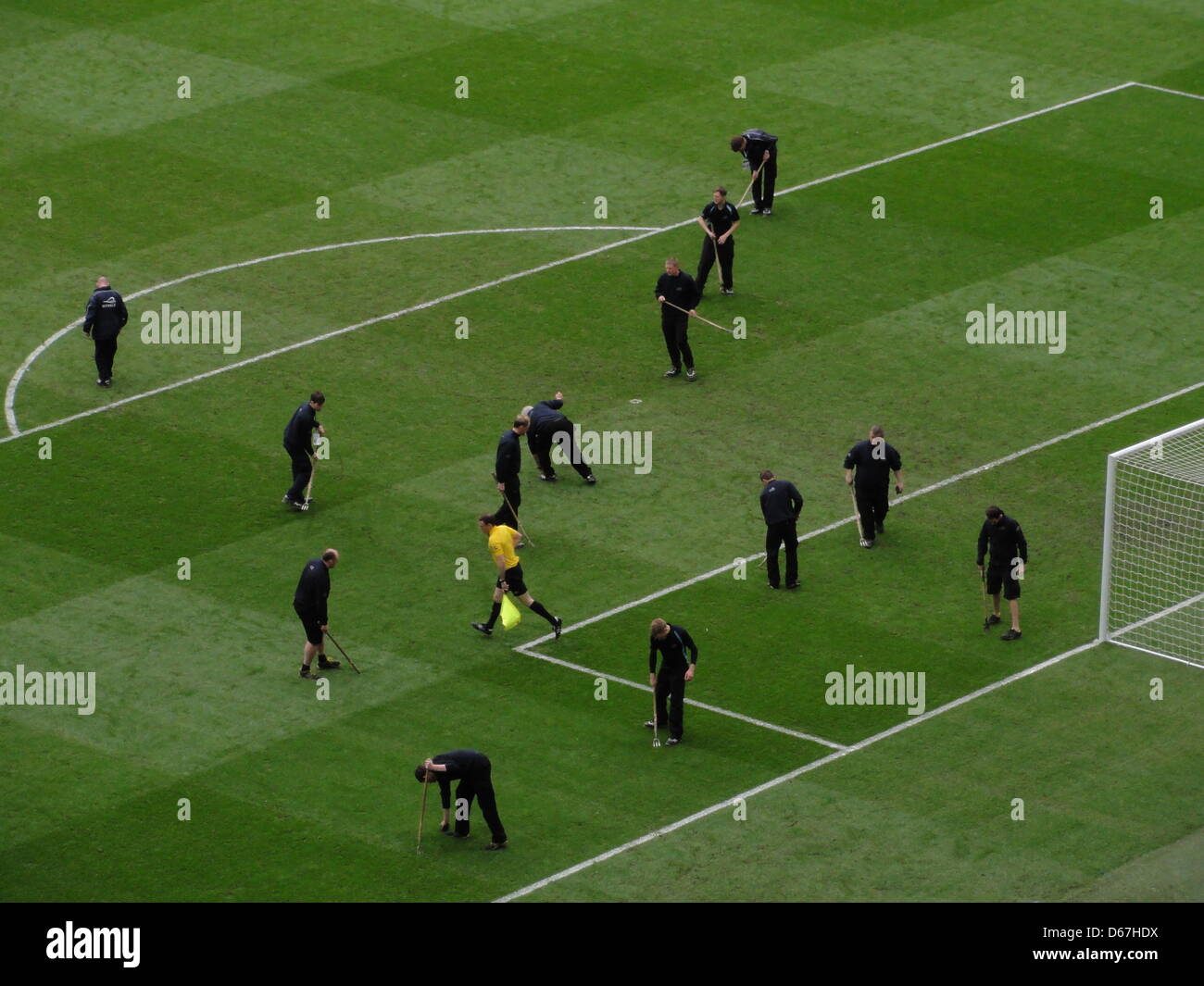 Sundry scenes at Wembley stadium of the FA Cup semi final between ...