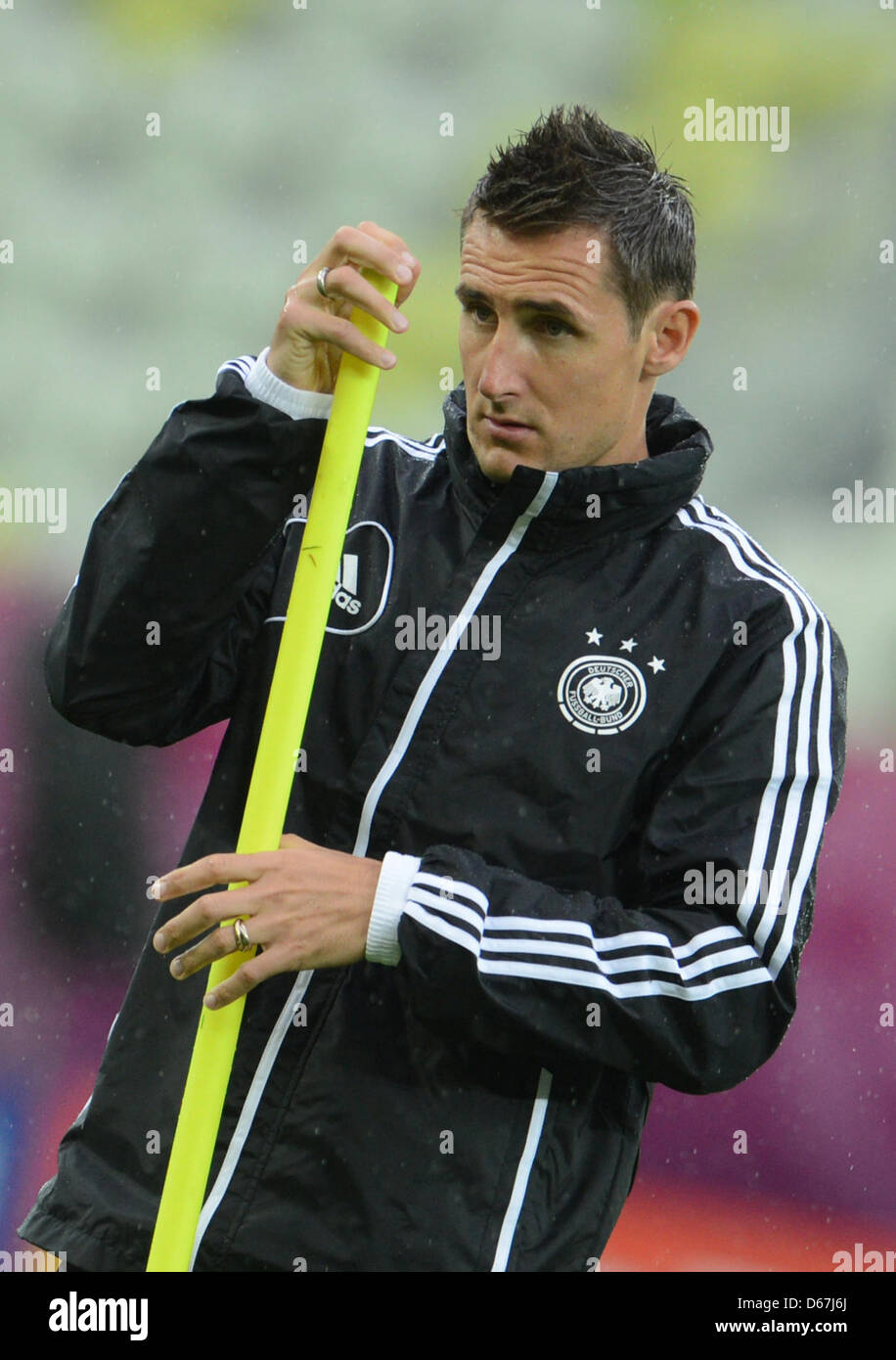 Germany's Miroslav Klose attends a training session of the German ...