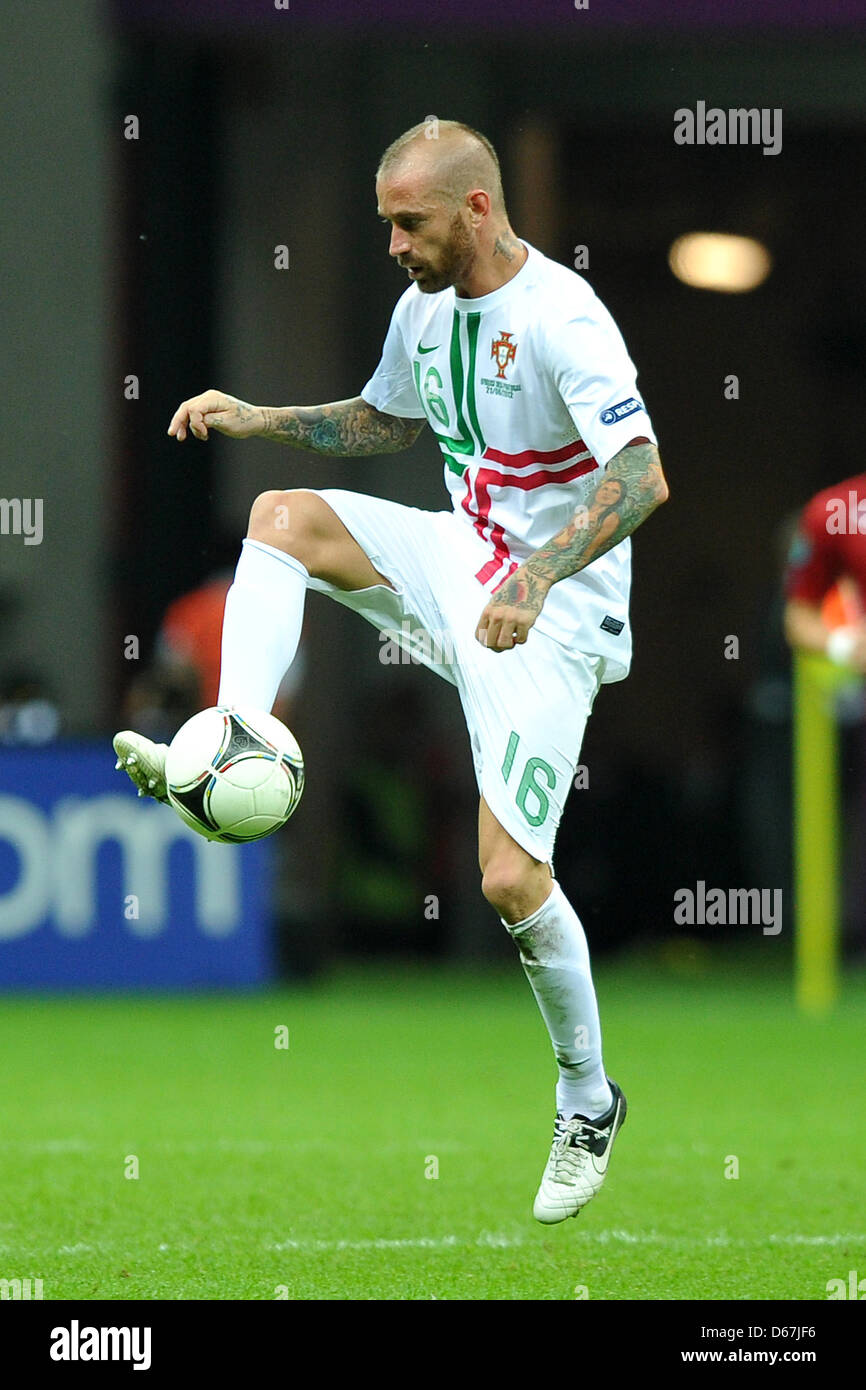 Portugal's Raul Meireles is pictured during a Euro 2012 quarter final ...