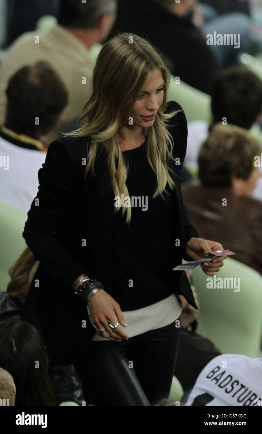 Sarah Brandner, the girlfriend of Germany's Bastian Schweinsteiger, on ...