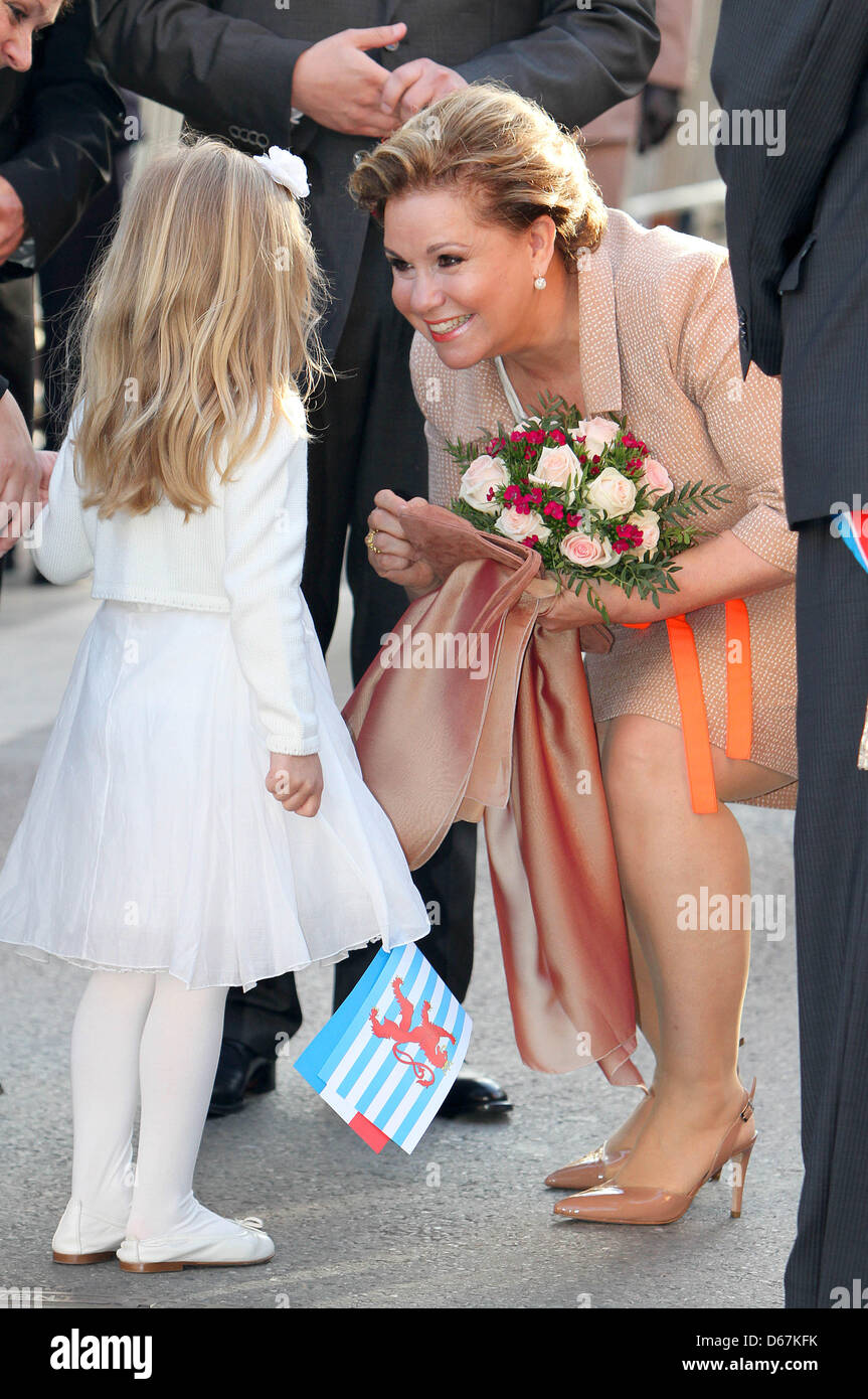 Grand Duchess Maria Teresa of Luxembourg attends the day before the ...