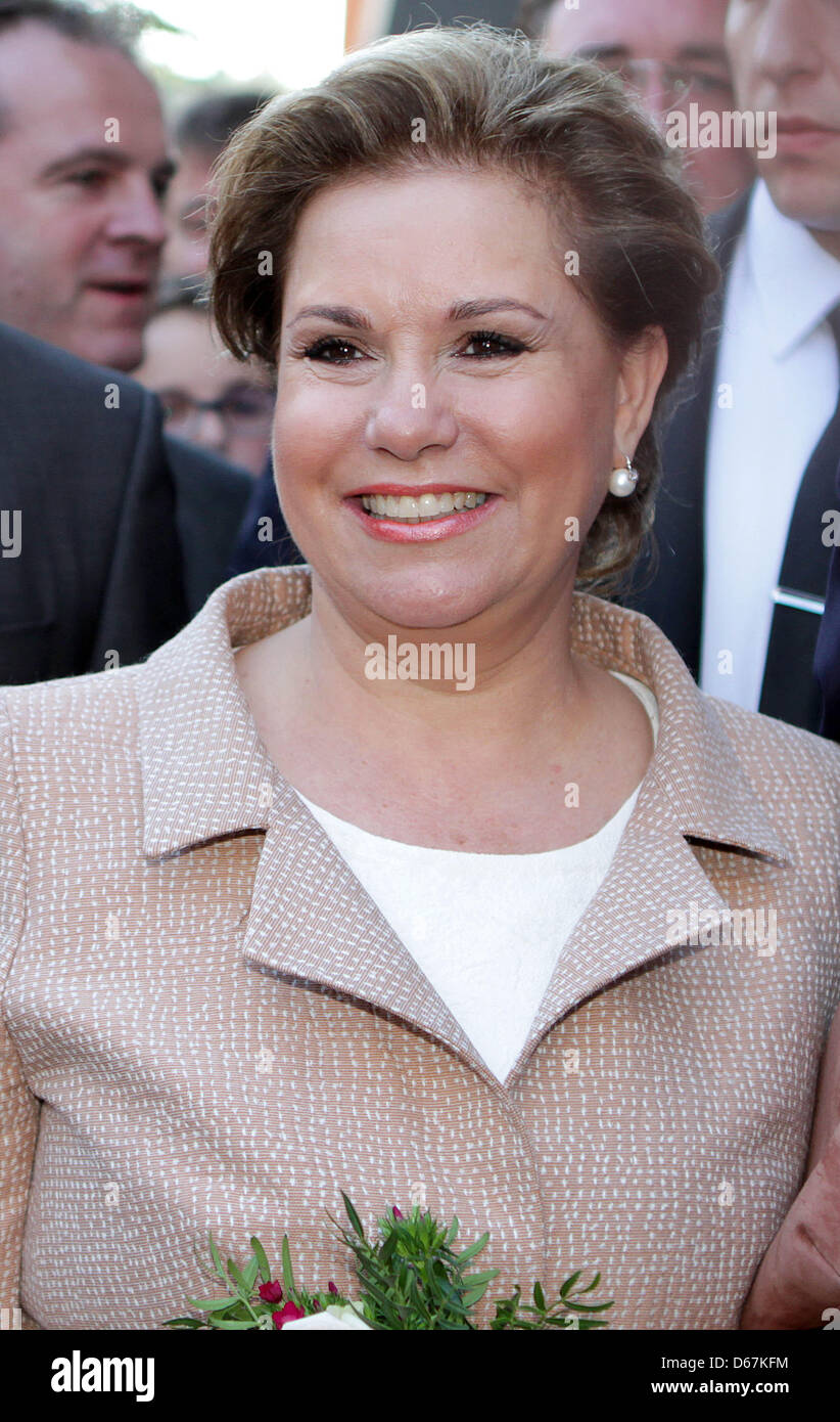 Grand Duchess Maria Teresa of Luxembourg attends the day before the ...