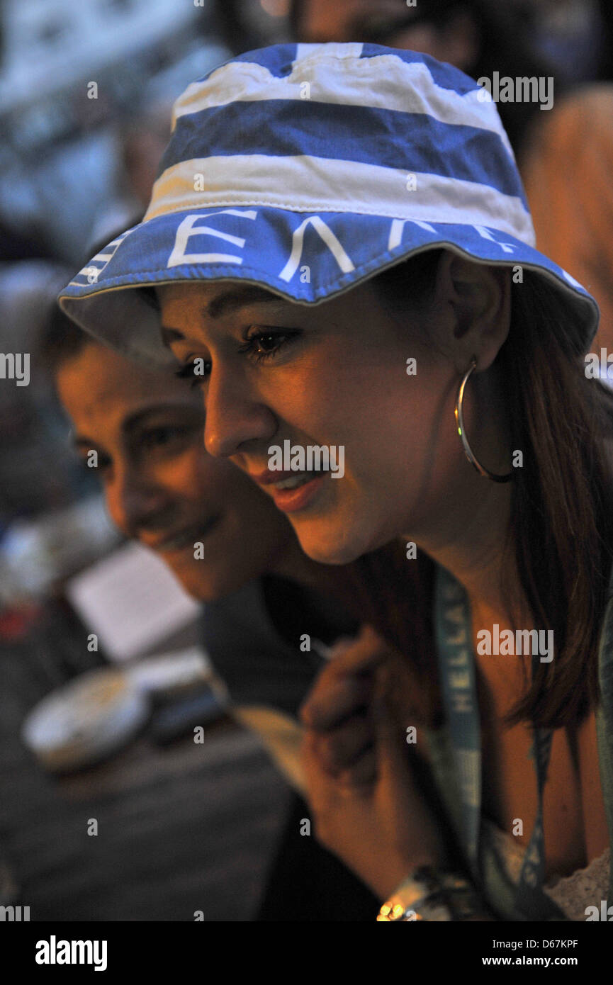 Greek soccer fans hi-res stock photography and images - Alamy