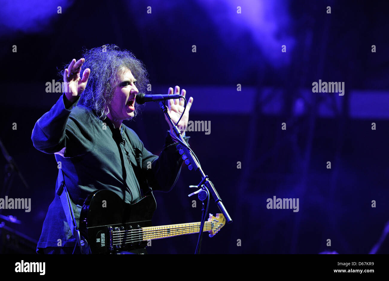 Robert James Smith of The Cure performs at the Hurricane festival in ...