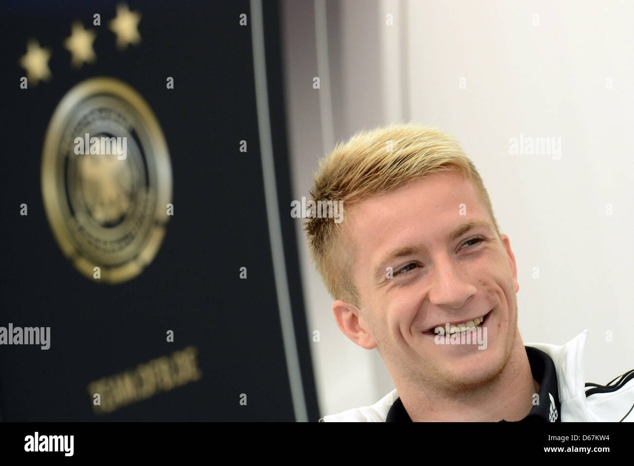 Germany's Marco Reus attends a press conference of the German national ...