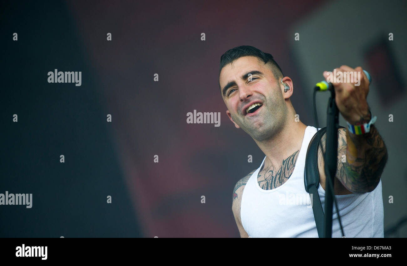 Sammy Amara of the German Punk Rock Band 'Broilers' performs at the ...
