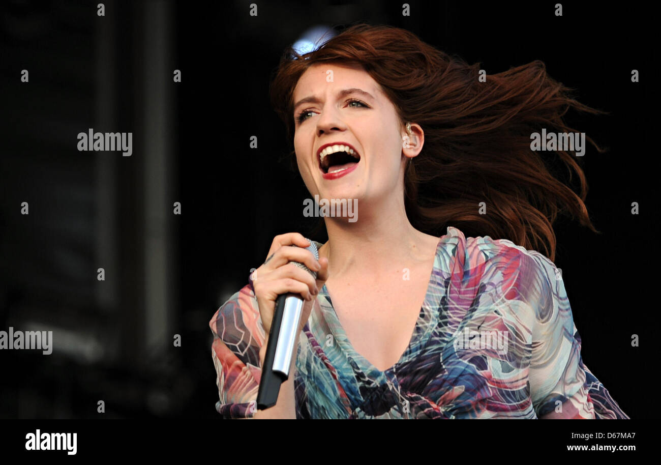 Florence Welch, singer of the band Florence and the Machine, performs ...