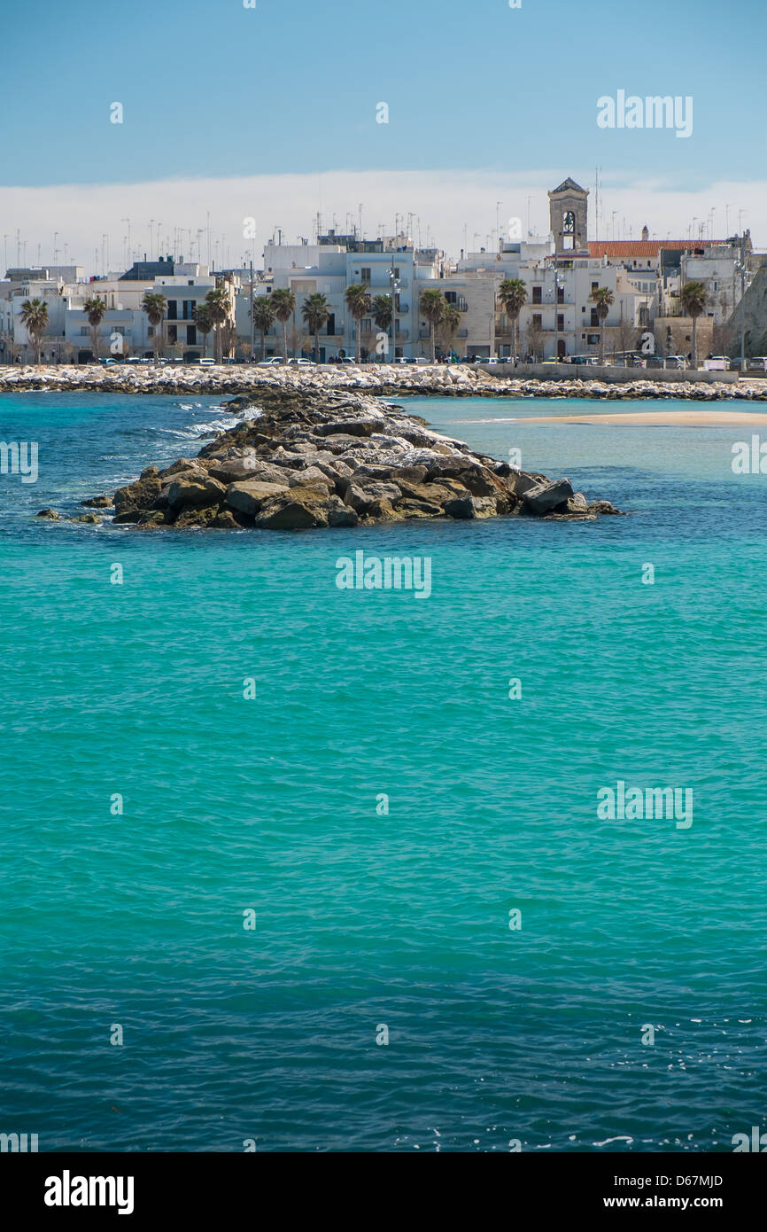 Travel destination in the south of italy, Apulia region, Mola di Bari ...