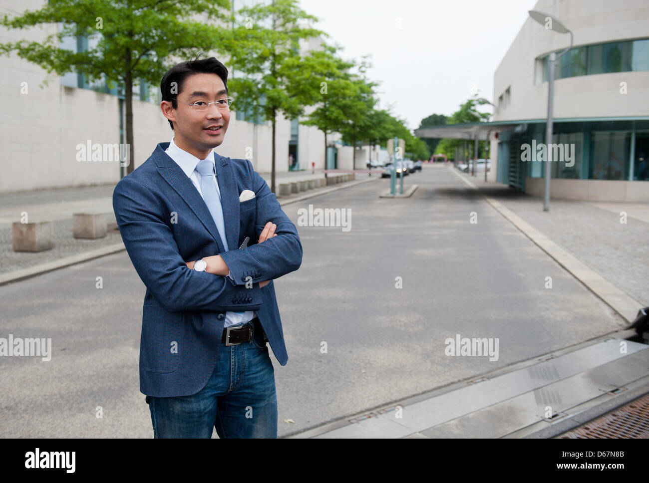 German minister for economic affairs Philipp Roesler waits to make his ...